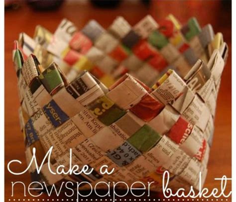 Recycled Newspaper Craft Ideas