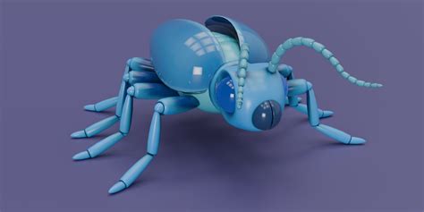 Cute Alien Insect Bug Rigged 3d Model Superhive Formerly Blender Market