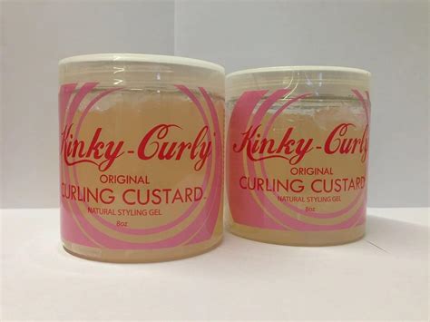 X Kinky Curly Original Curling Custard Natural Styling Gel Ml PACK Amazon Com Au