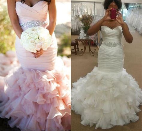 Blush Mermaid Wedding Dress