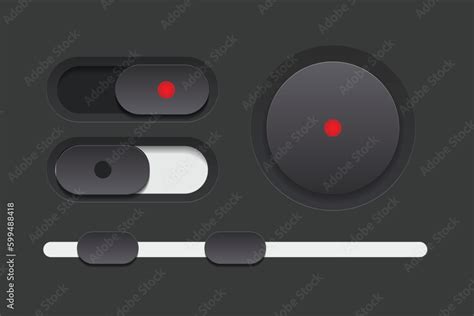 Neumorphic Soft Ui Design3d Buttons Design Stock Vector Adobe Stock