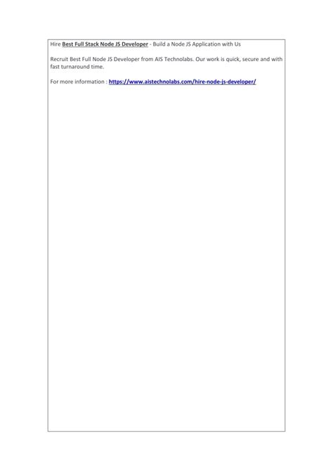 Ppt Hire Best Full Stack Node Js Developer Build A Node Js