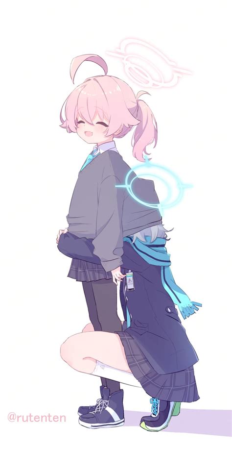 Shiroko And Hoshino Blue Archive Drawn By Ruten Onakasukusuku Danbooru