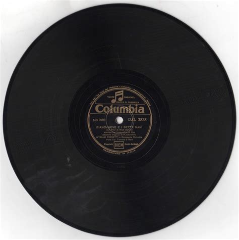 Filmic Light Snow White Archive 1938 Biancaneve Storybook Record Set