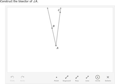 IXL Construct An Angle Bisector Class VI Maths Practice