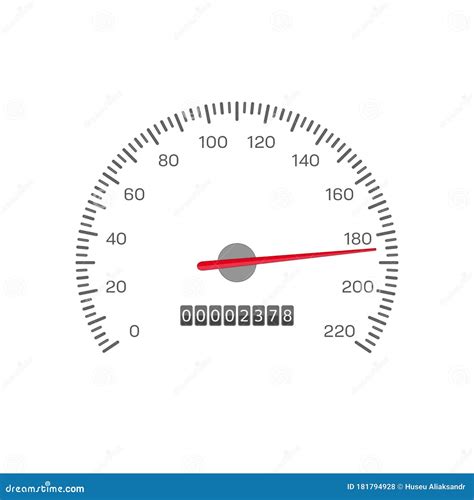 Car Speedometer Vector Stock Vector Illustration Of Kilometer 181794928