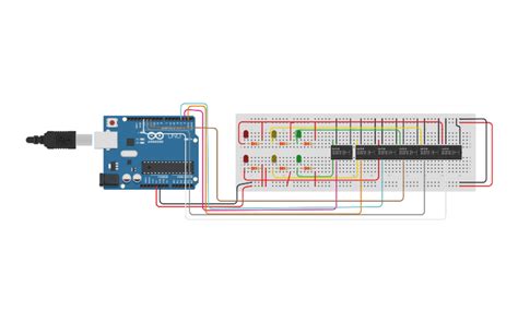 Circuit Design Светофор Tinkercad