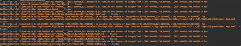 Output Spamming Slicecenter Warn Scripting Support Developer