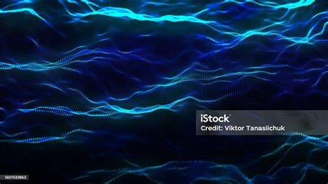 기술 배경 추상적인 디지털 입자 파동 미래 지향적인 점선 물결 네트워크 연결 구조 3d 렌더링 0명에 대한 스톡 사진 및 기타 이미지 Istock