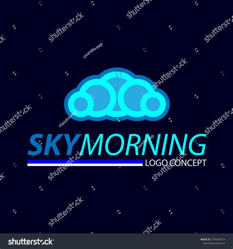 Sky Logo Design Blue Color Stock Vector Royalty Free 1775439719