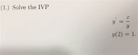 Solved Solve The IVP Chegg