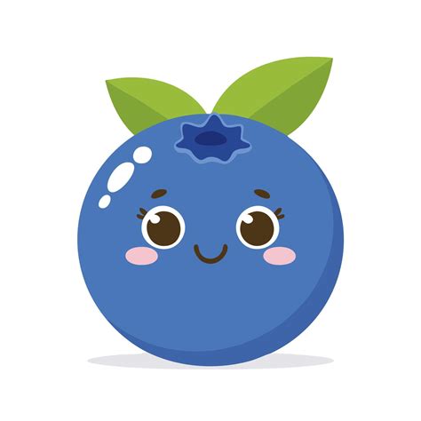 Blueberry Cute Cartoon Fruit Fresh Animation Kawaii Healthy 50910257
