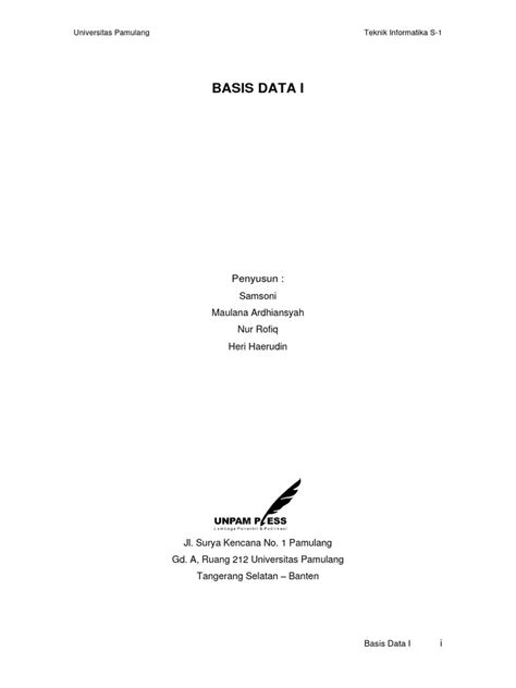 Makalah Basis Data Pdf