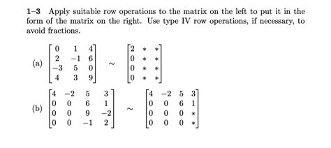 Apply Suitable Row Operations To The Matrix On Chegg Com