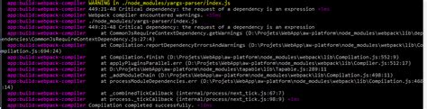 Compiling Yargs Parser With Webpack Generates Warnings · Issue 105 · Yargsyargs Parser · Github