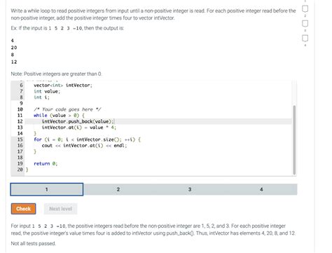 Solved Write A While Loop To Read Positive Integers From