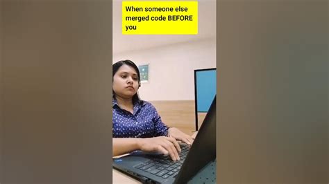 🤯🤯when Someone Else Merged Code Before You Codinghumor Shorts