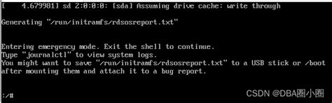 【liunx】centos无法启动报错you Might Want To Save “runinitramfsrdsosreport