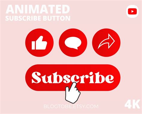 Like Subscribe Button Animation For Youtube Video Blog Youtube