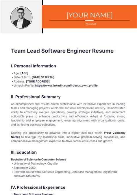 Free Software Engineer Resume Templates To Edit Online And Download