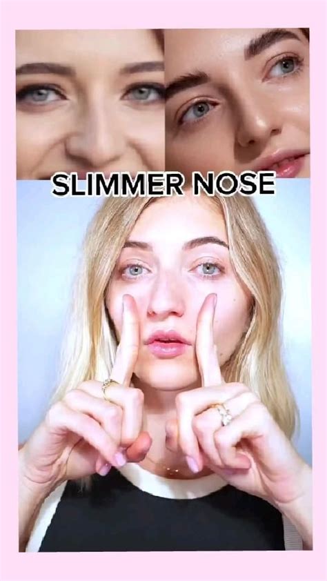 Get Slimmer Nose Exercices Pour Le Visage Yoga Du Visage Exercices Visage