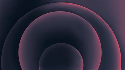 Abstract Concentric Circles With Gradient Effect In Dark And Red Tones