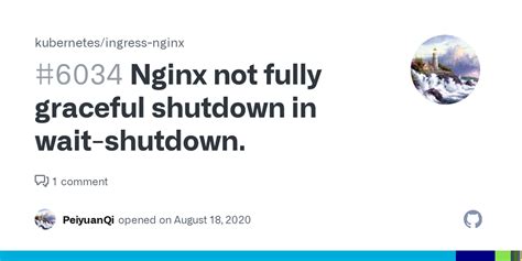 Nginx Not Fully Graceful Shutdown In Wait Shutdown · Issue 6034 · Kubernetesingress Nginx
