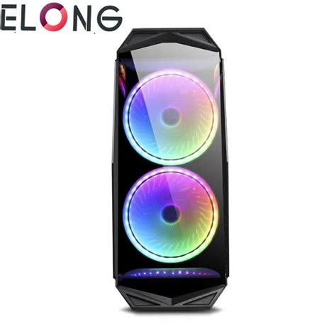 2021 Best Selling Gaming Computer Case With LED Strip With 20cm RGB Fan Gaming Case And Gaming