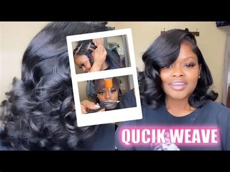 HOW TO NATURAL LOOKING SIDE PART QUICK WEAVE Cap Method Alipearlhair YouTube Protective