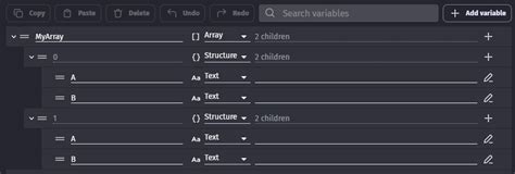 Inconsistent Variable Types When Using Expressions In Nested Arrays
