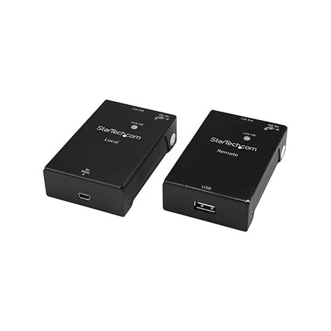 1 Port Usb 2 0 Over Cat5 Or Cat6 Extender Kit 165ft 50m