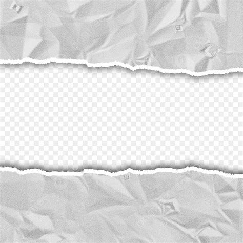찢어진 노트북 종이 투명
