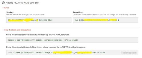 How To Add ReCAPTCHA To Form Of A Website TECHNIG