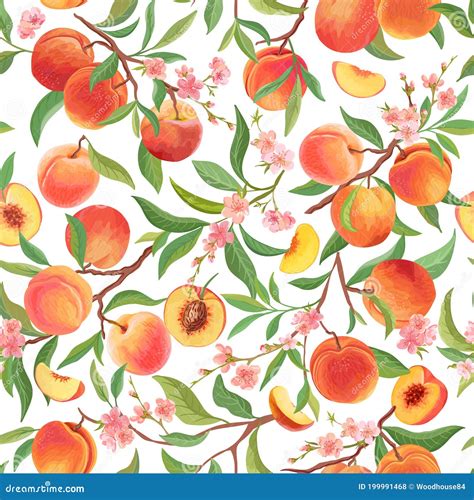 Pattern Peach Stock Illustrations 27193 Pattern Peach Stock