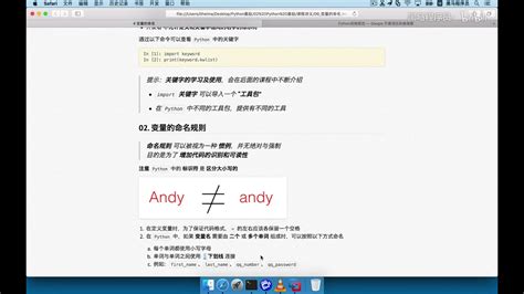 变量的命名 Python中的变量命名规则 YouTube