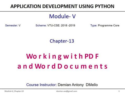 Python Programming Adp Vtu Cse 18cs55 Module 5 Chapter 3 Ppt