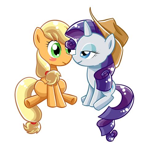 Commission 31 Rarity X Applejack By Angier3741 On Deviantart