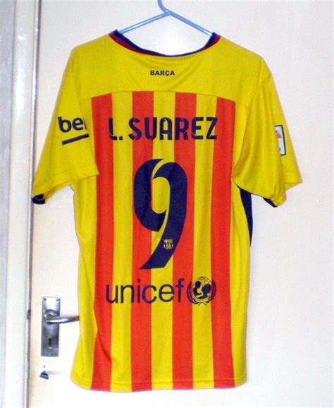 Barcelona Away Football Shirt 2015 2016 Sponsored By Qatar Airways