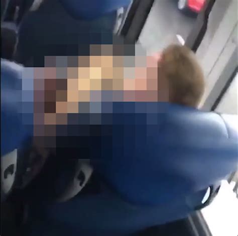 Woman Caught Performing A Sex Act On A Man On A Coach By A Stunned Passenger As Cars Drive By