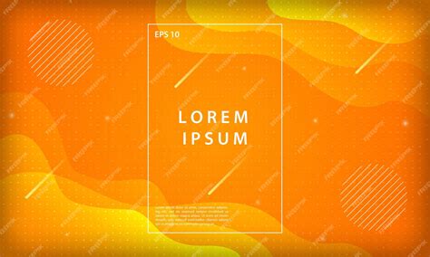 Premium Vector Modern Abstract Orange Liquid Gradient Color Background With Dynamic Geometric