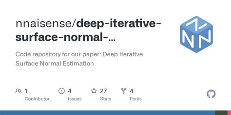 Github Nnaisense Deep Iterative Surface Normal Estimation Code Repository For Our Paper Deep