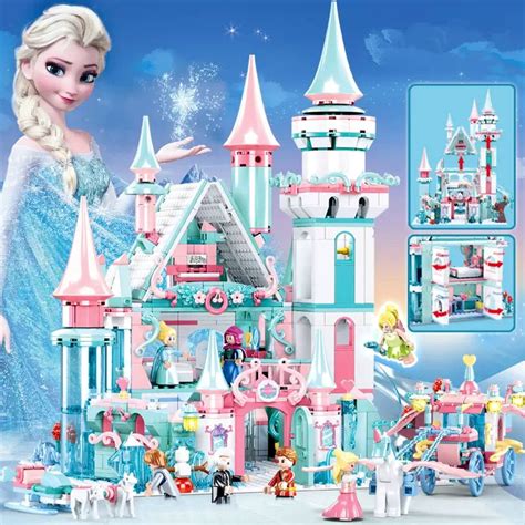 Disney Frozen Dream Princess Elsa Ice Castle Anna Set Building Model