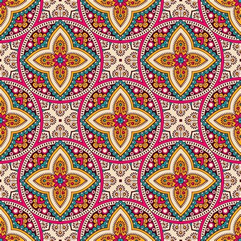 Premium Vector Decorative Geometric Tile Seamless Pattern