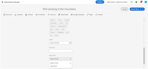Approve Assets In Experience Manager Adobe Experience Manager