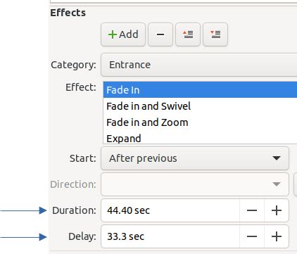 LibreOffice Impress Macro To Read A Slide S Animation Event Duration