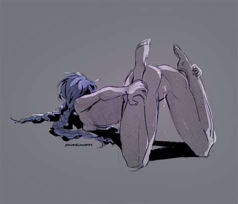 Rule 34 Ahintofchocolat Arcane Blue Hair Female Female Focus Female Only Jinx Arcane Jinx