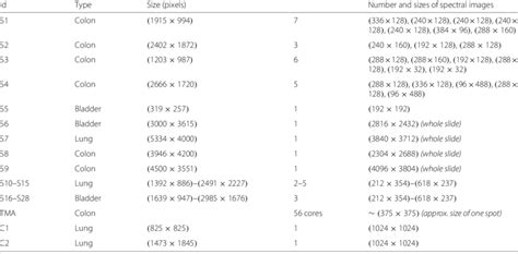 Overview Of The Samples Used For Validation Download Table