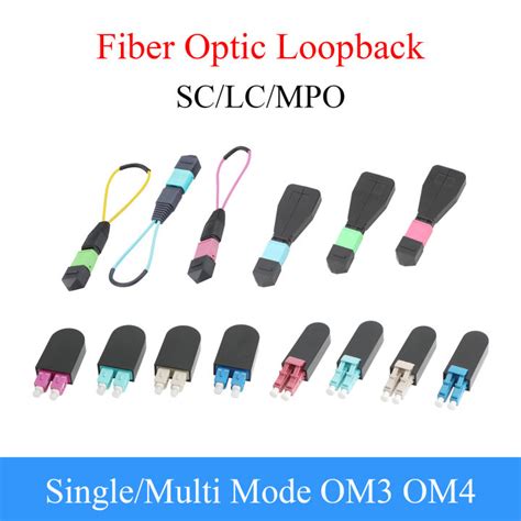 1pcs Sc Lc Mpo Fiber Optic Loopback Female Single Mode Om3 Om4 Adapter