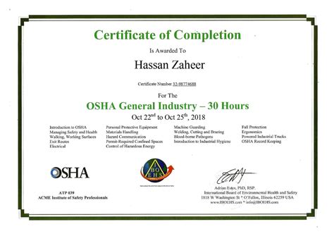 The Osha 30 Hour Construction Industry Outreach Training Course Is A Comprehensive Safety