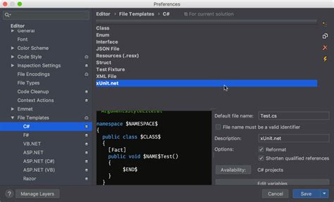 Live Templates And File Templates In Rider 20182 The Net Tools Blog